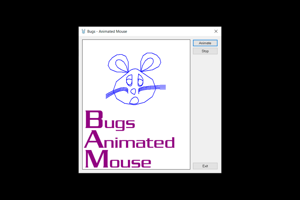 Bugs Animated Mouse in C++ Visual Studio - The World of Chaos - C++ ...